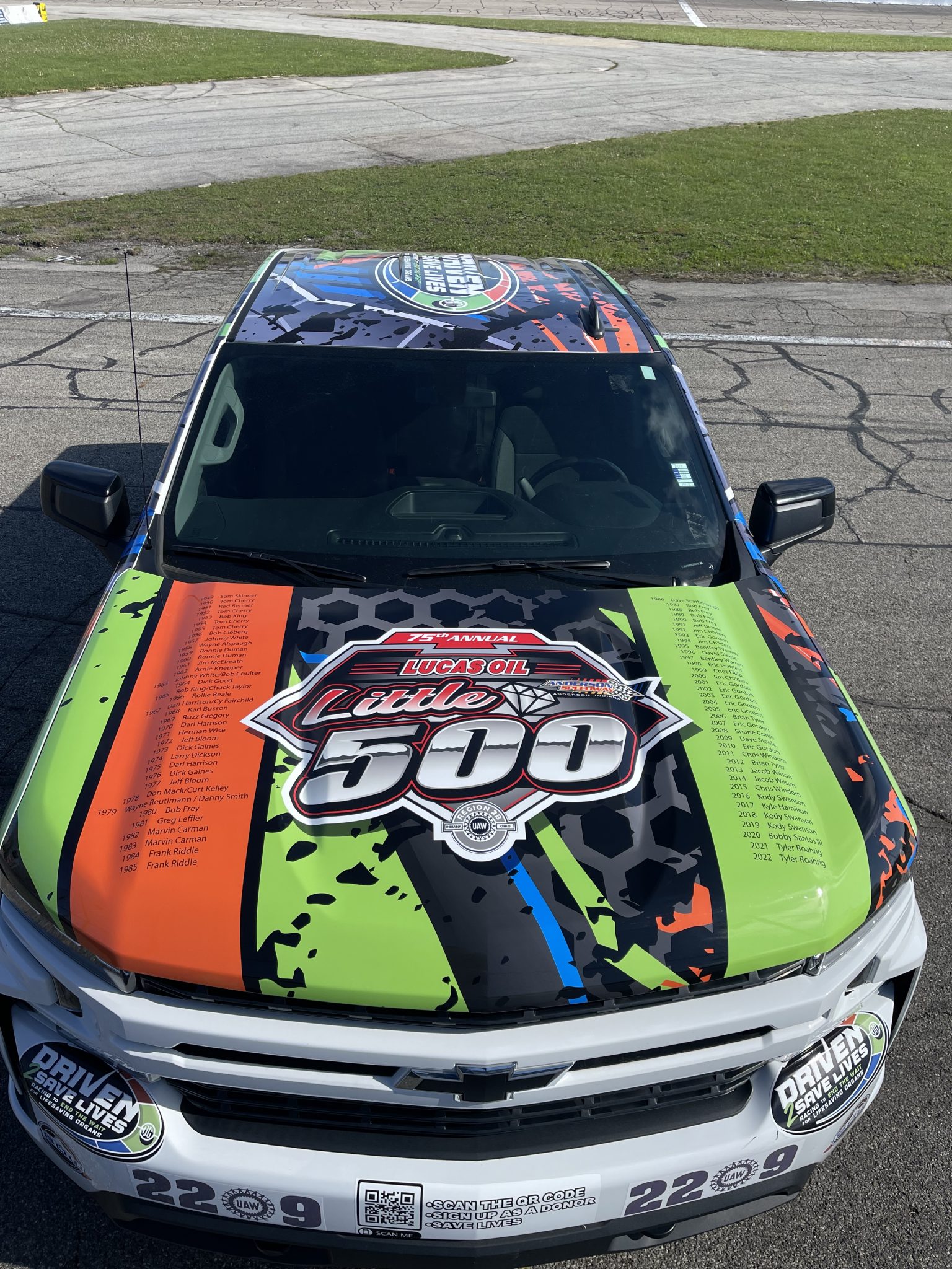 UAW & Anderson Speedway Unveil Little 500 Pace Truck Livery - Anderson ...